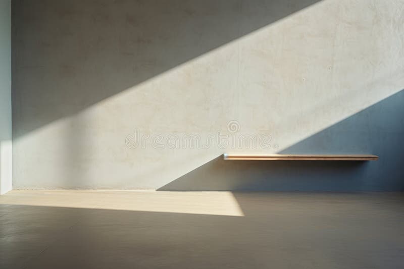 Shadow on a Natural-colored Wall from a Window Stock Image - Image of ...