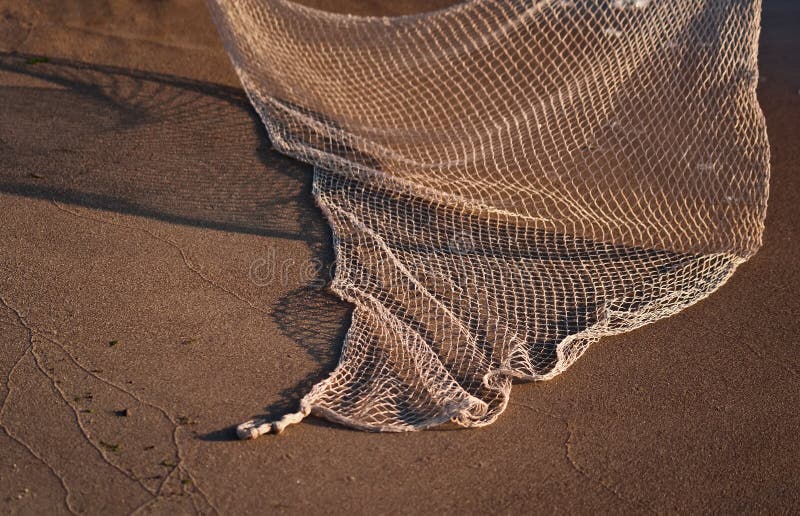 Shadow of the Net in the Sand Stock Photo - Image of abstract, shadow ...