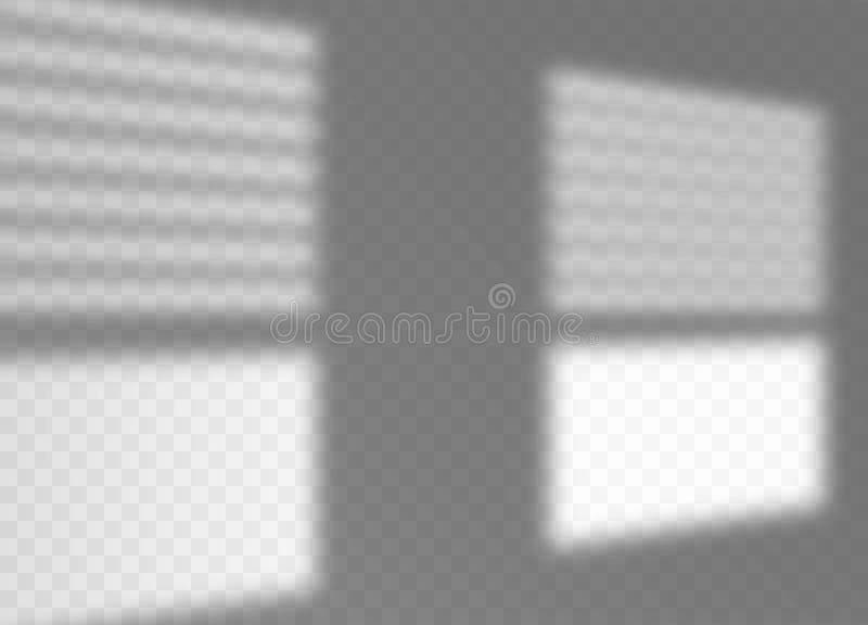 Shadow Overlay Background. Transparent Shadow of Windows on Transparent ...