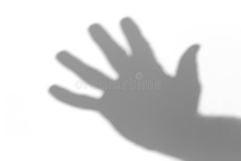 Shadow Overlay Effect for Photo. Shadows from Hand Palms on White Light ...