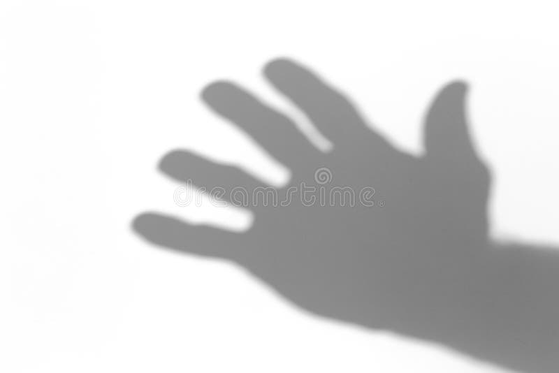 Shadow Overlay Effect for Photo. Shadows from Hand Palms on White Light ...