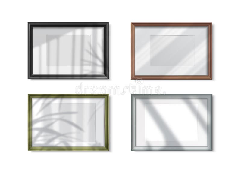Shadow Overlay Effects Frames Set Stock Vector - Illustration of design ...