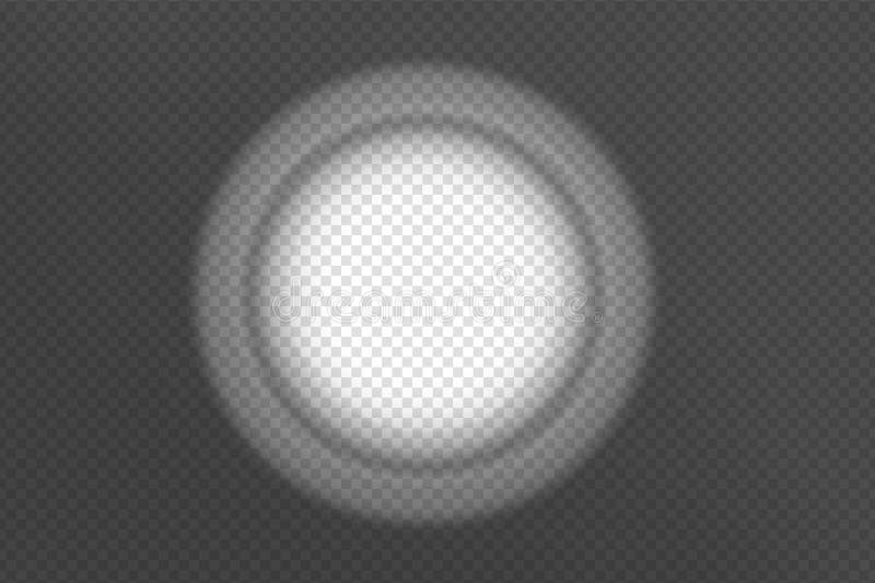 Shadow Overlay Spotlight Effect Isolated on a Transparent Background ...