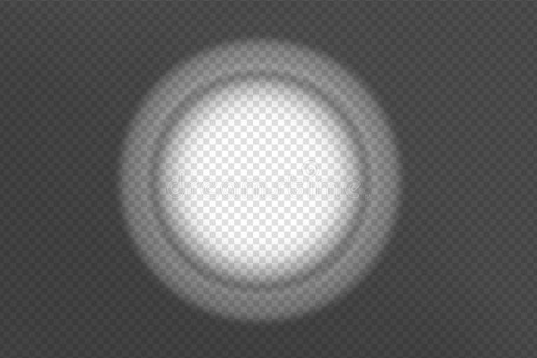 Shadow Overlay Spotlight Effect Isolated on a Transparent Background ...