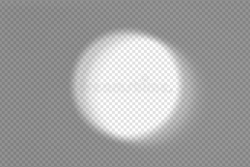 Shadow Overlay Spotlight Effect Isolated on a Transparent Background ...