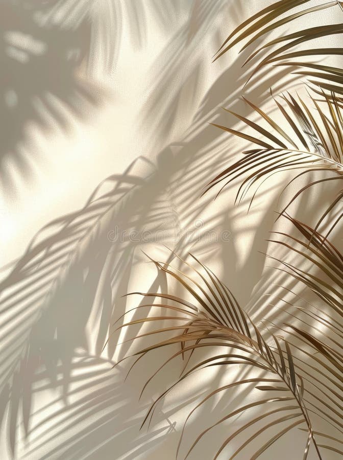 Palm Tree Shadow on Wall stock photo. Image of nature - 315506502