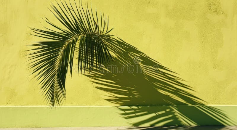 Palm Tree Shadow on White Background Stock Image - Image of sunlit ...