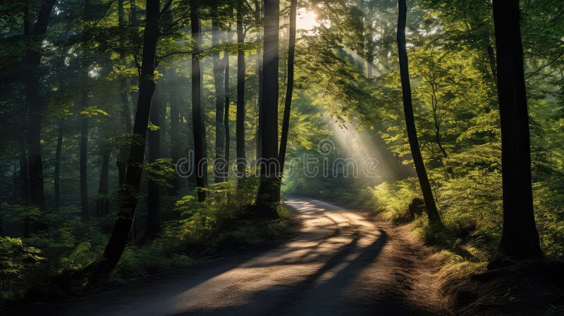 Shadow path to light stock photo. Image of tranquility - 318208430