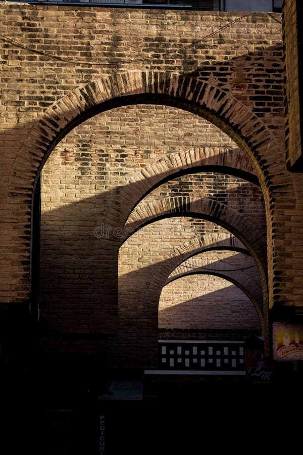 Shadow Pattern in a Center of the City Stock Image - Image of bright ...