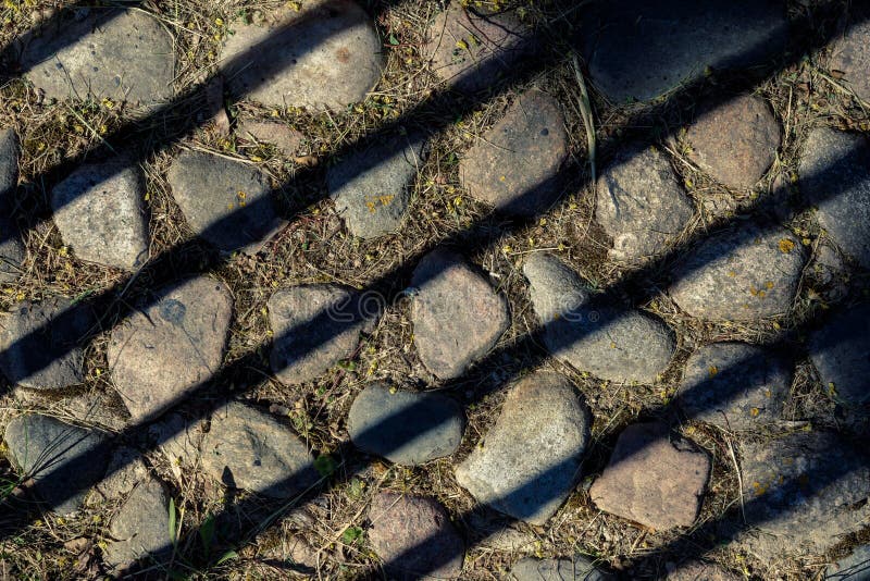 Shadow Pattern on the Ground Stock Image - Image of pattern, geometric ...