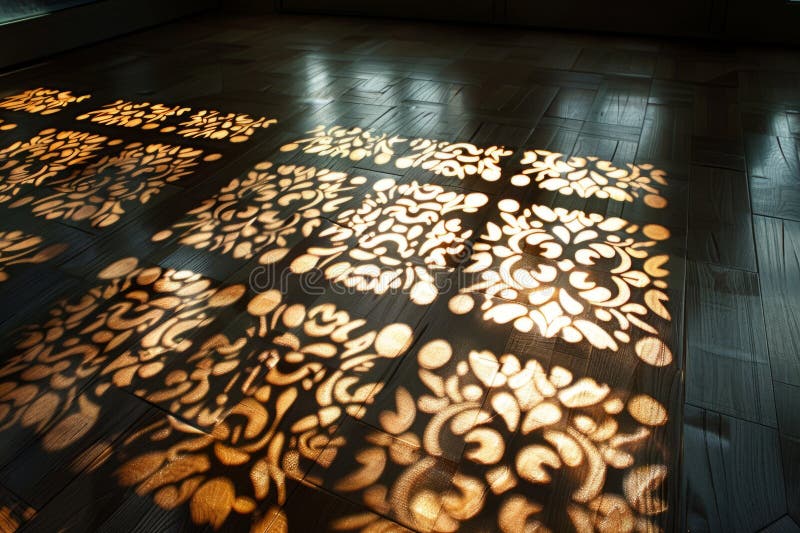 Shadow Pattern in Silhouette Effect Stock Illustration - Illustration ...