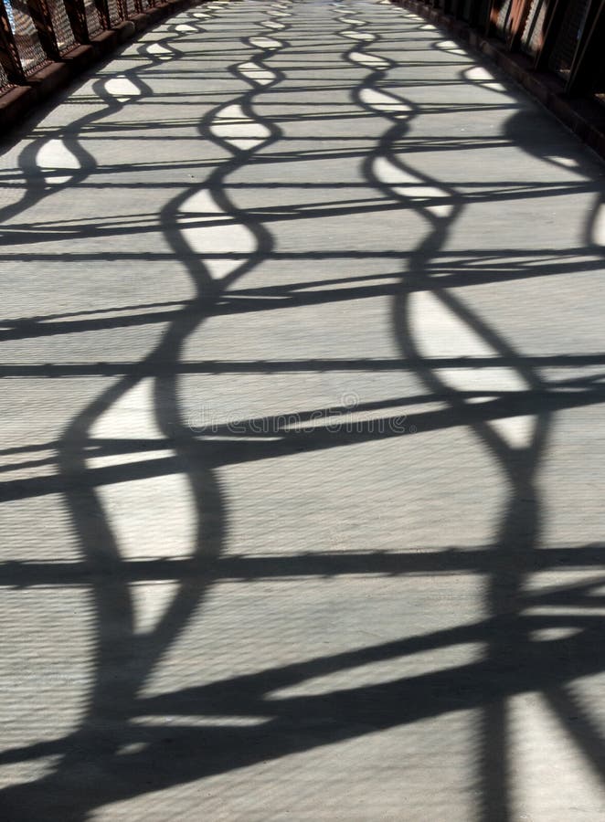 Shadow Patterns on Concrete Walkway Stock Image - Image of detail ...