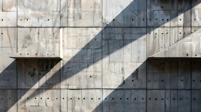 Shadow Patterns on a Concrete Wall Stock Photo - Image of shadow, light ...