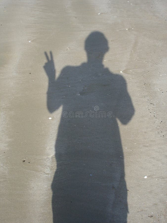 Shadow with peace sign stock image. Image of sign, tranquility - 5532283