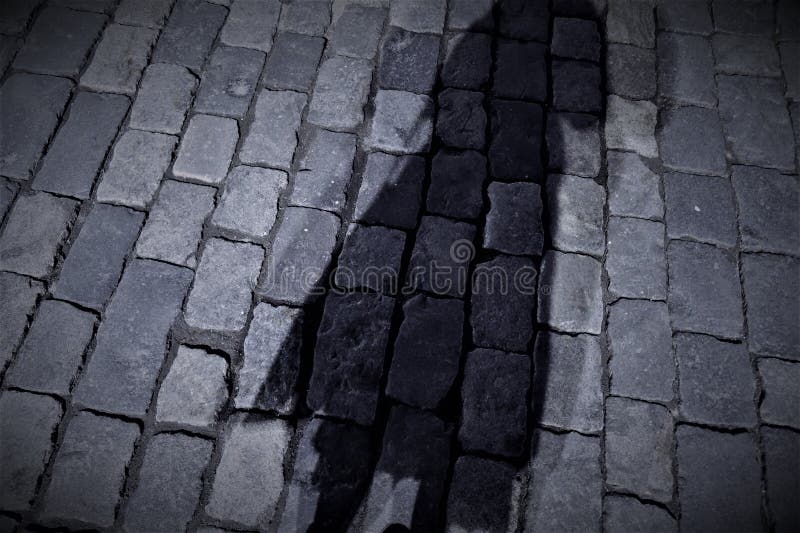 Shadow of a Person in the Night Stock Image - Image of dark, mysterious ...