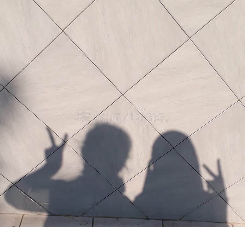 Shadow Photo with Bestfriends Forever Stock Photo - Image of shadow ...