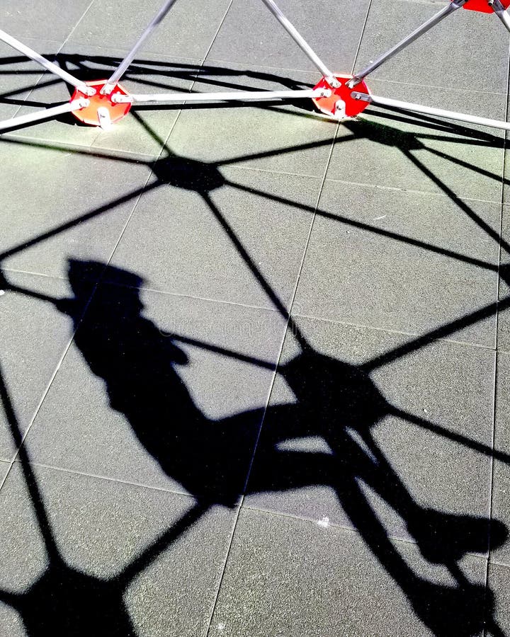 Shadow photo jungle gym stock image. Image of jungle - 216752189
