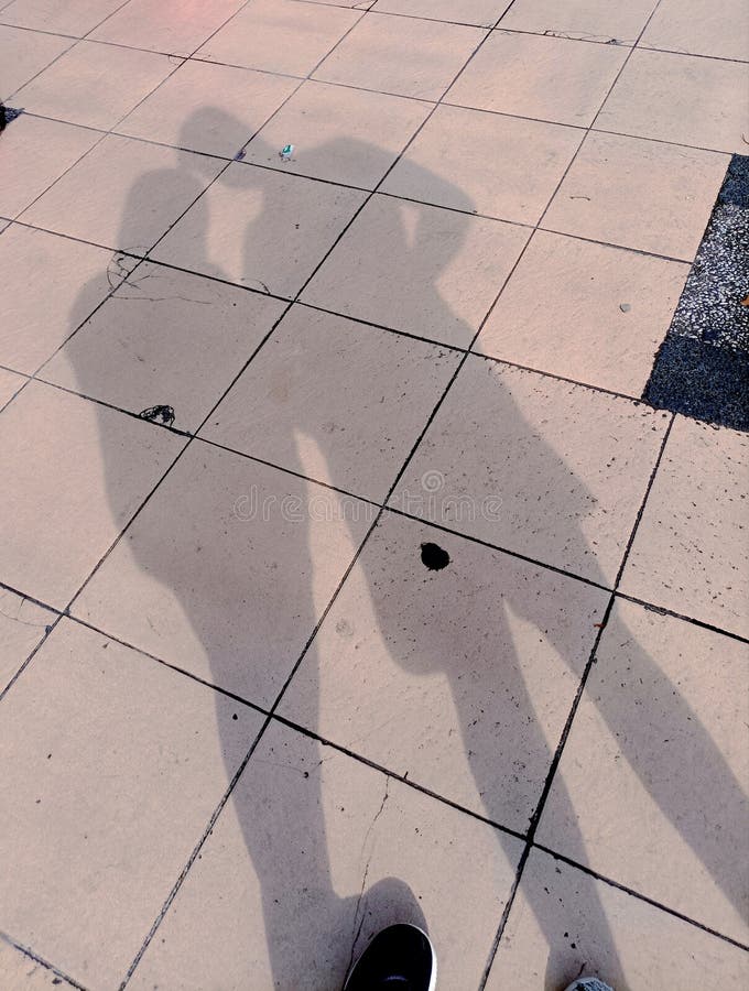 Shadow Photo with My Wife stock image. Image of wood - 255108165