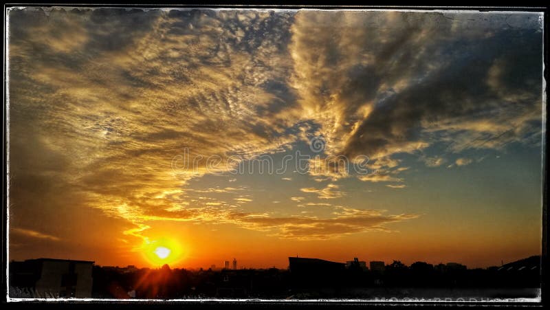 Beautiful Sunrise on a Beautiful Autumn Morning Stock Photo - Image of ...