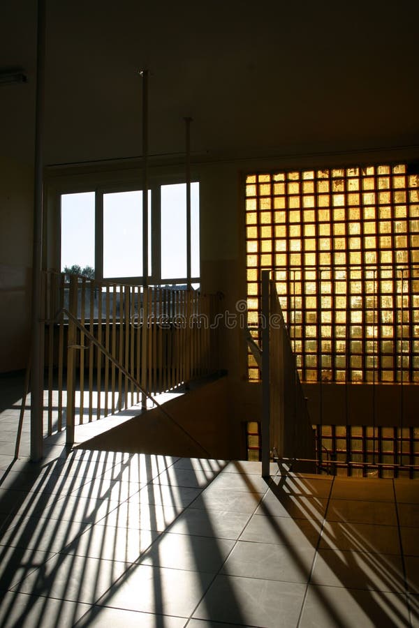 Shadow play stock photo. Image of shadows, window, railing - 194426
