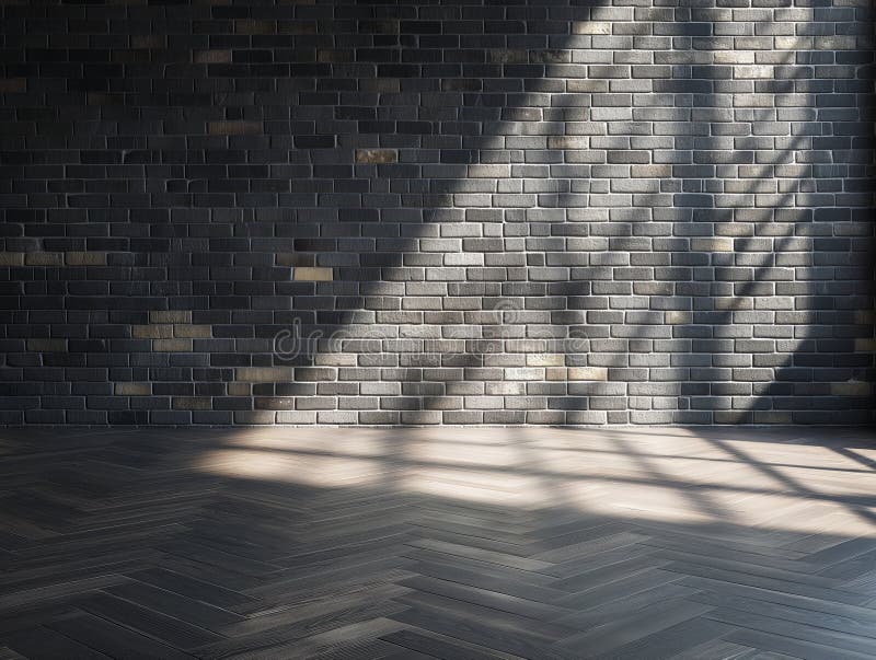 Shadow Play on Brick Wall stock photo. Image of modern - 318175436