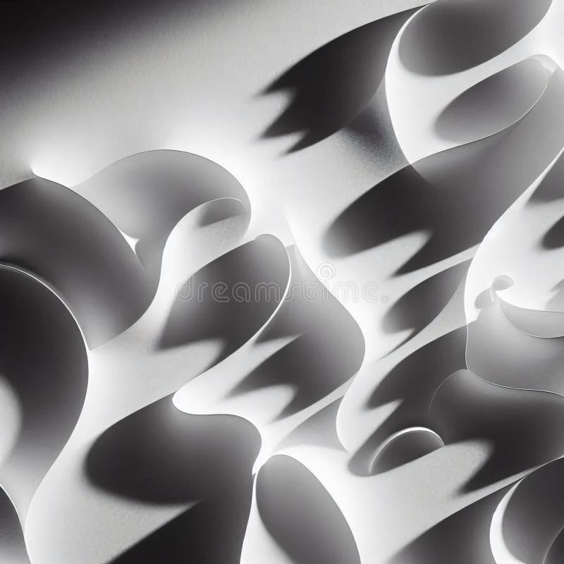 Shadow Play: Bright White Paper with Subtle Abstract Shadows Generator ...