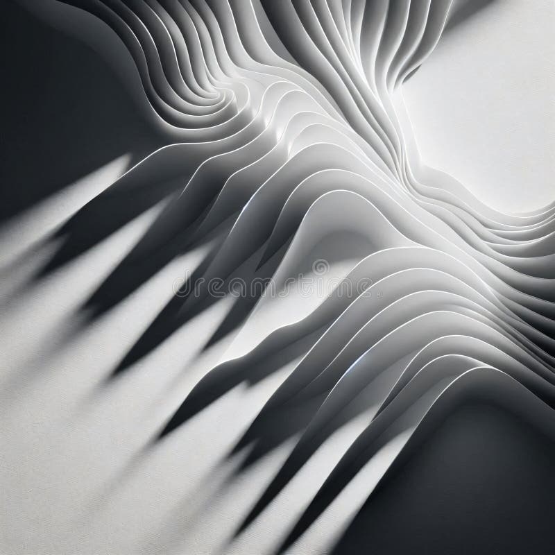 Shadow Play: Bright White Paper with Subtle Abstract Shadows Generator ...