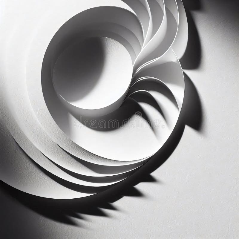 Shadow Play: Bright White Paper with Subtle Abstract Shadows Generator ...