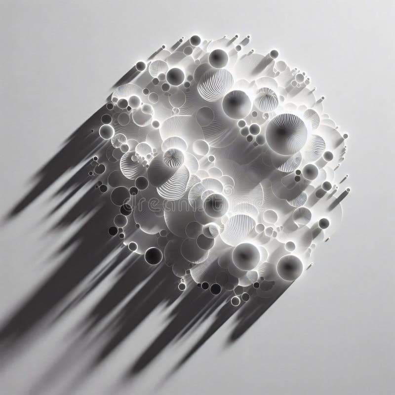 Shadow Play: Bright White Paper with Subtle Abstract Shadows Generator ...