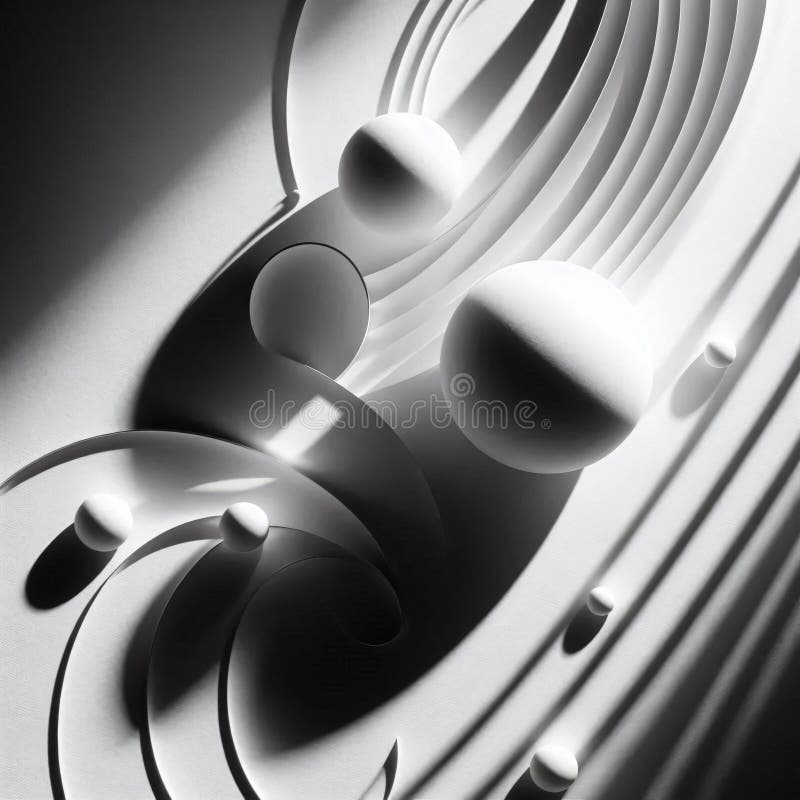 Shadow Play: Bright White Paper with Subtle Abstract Shadows Generator ...