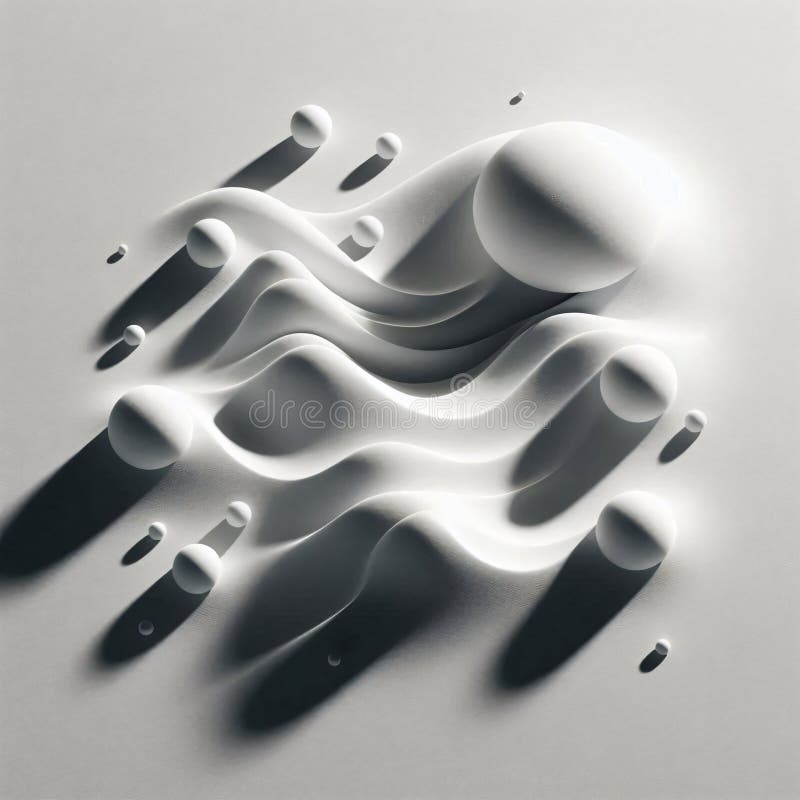Shadow Play: Bright White Paper with Subtle Abstract Shadows Generator ...