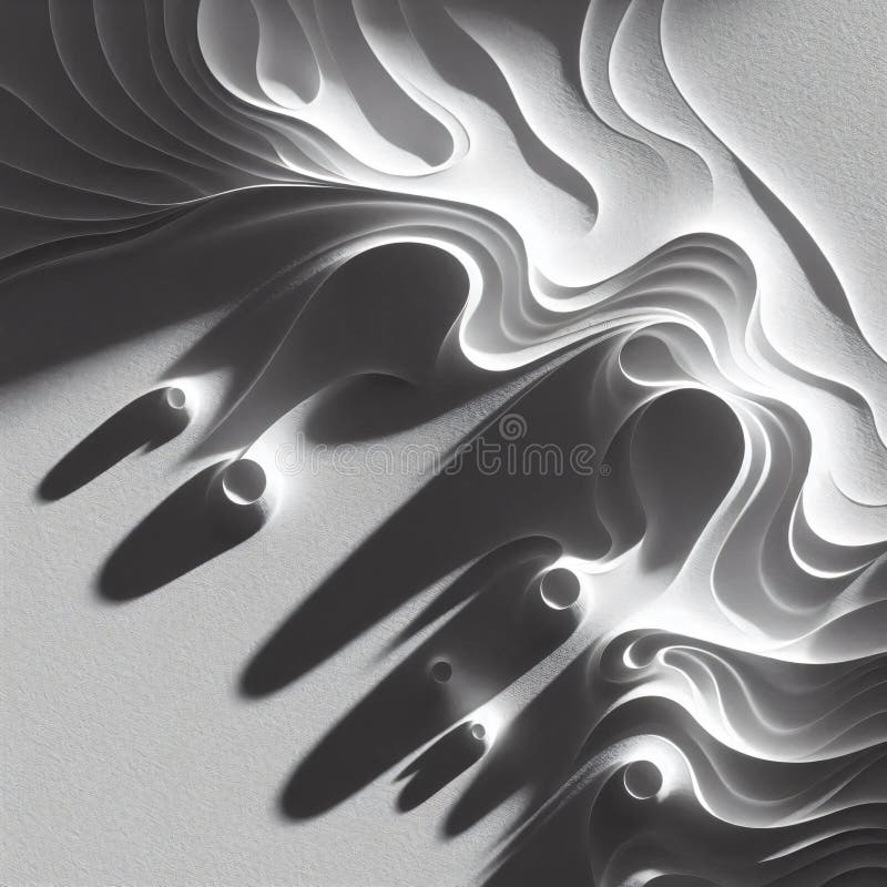 Shadow Play: Bright White Paper with Subtle Abstract Shadows Generator ...