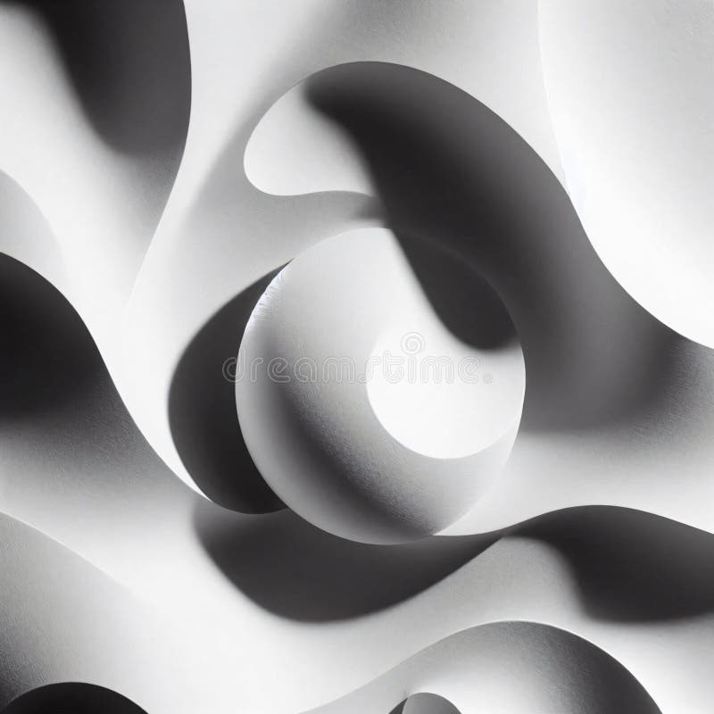 Shadow Play: Bright White Paper with Subtle Abstract Shadows Generator ...