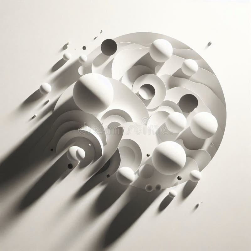 Shadow Play: Bright White Paper with Subtle Abstract Shadows Generator ...