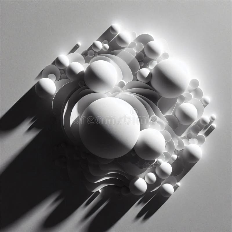Shadow Play: Bright White Paper with Subtle Abstract Shadows Generator ...