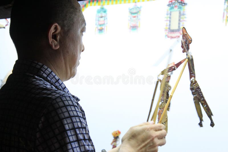 Shadow Play Control Performance on the Stage Editorial Image - Image of ...