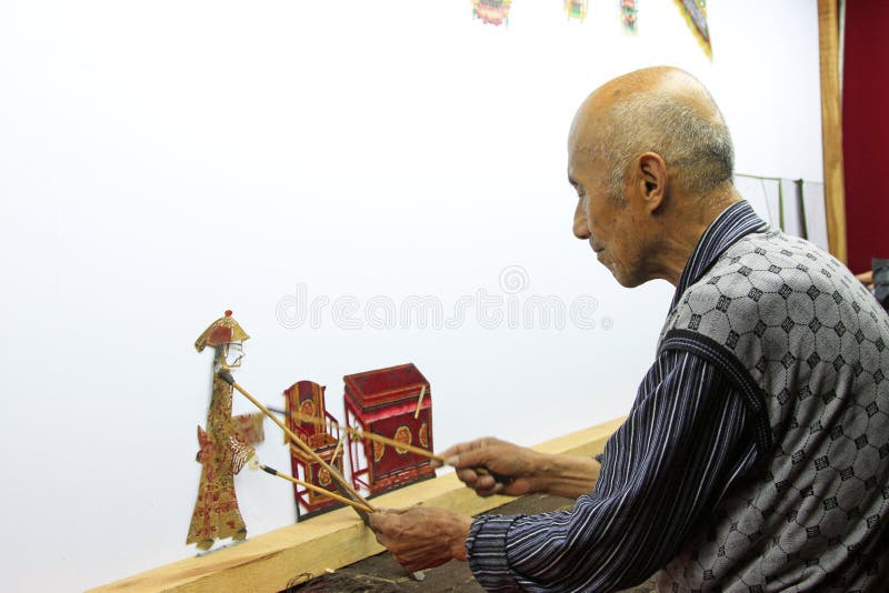 Shadow Play Control Performance on the Stage Editorial Photography ...