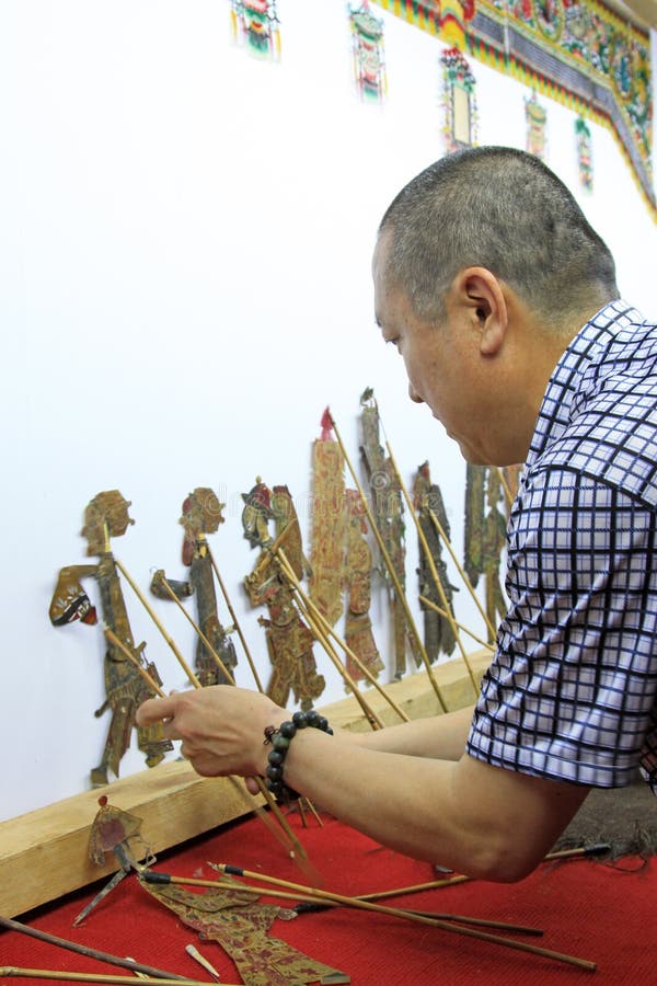 Shadow Play Control Performance on the Stage Editorial Photography ...