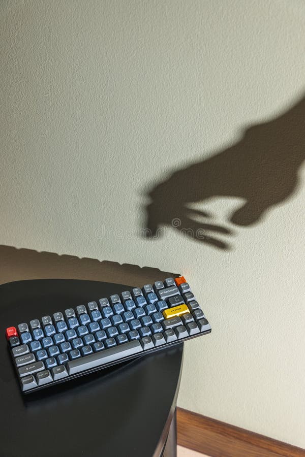 Shadow Play a Gaming Keyboard Stock Image - Image of typing, design ...