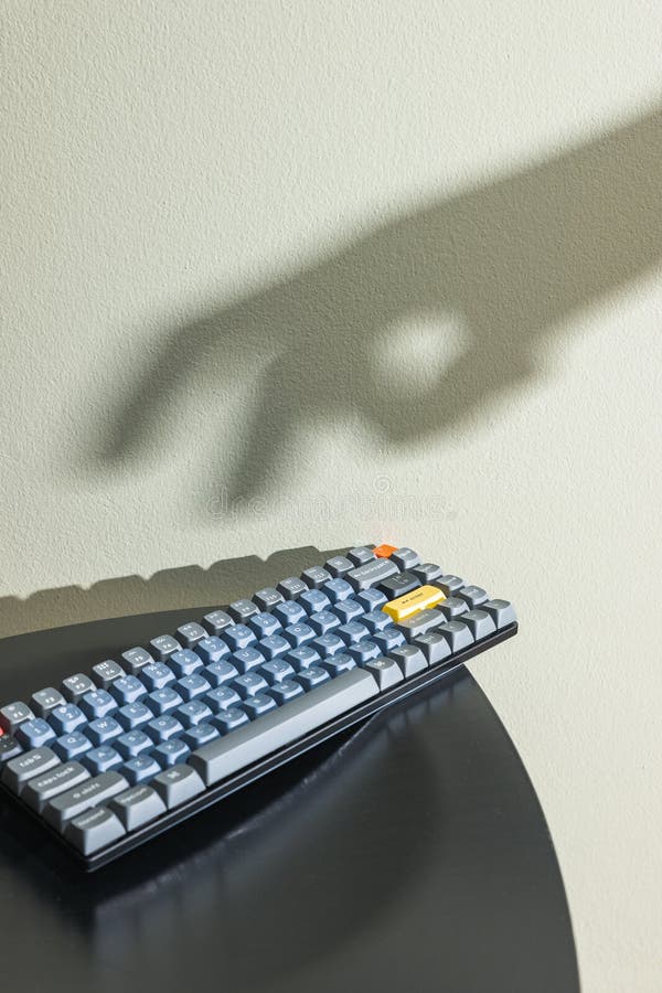 Shadow Play a Gaming Keyboard Stock Image - Image of shadow, multimedia ...