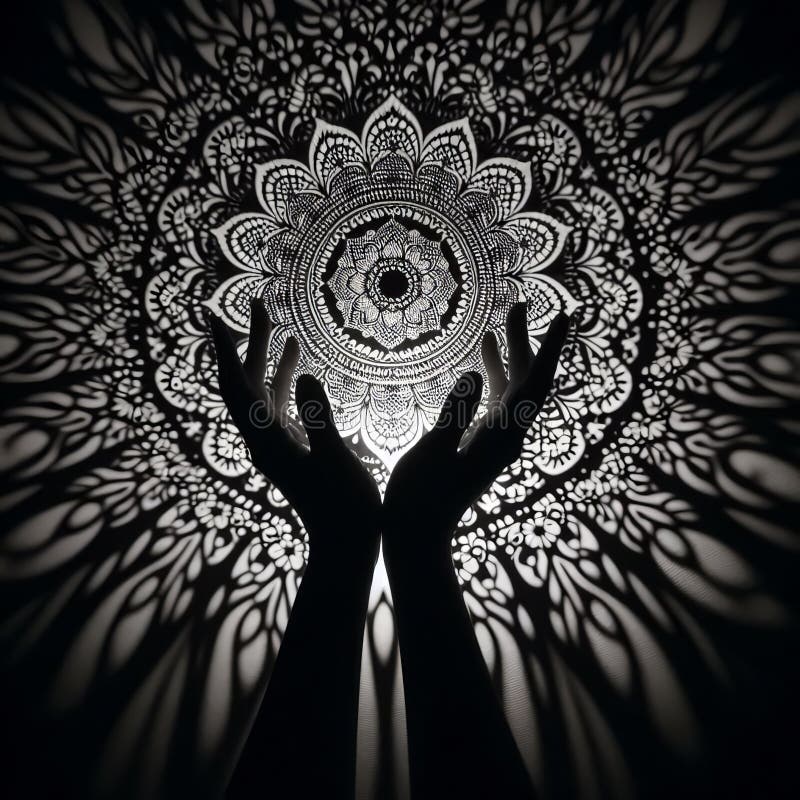 Shadow Play Manipulating Light and Shadow To Create Intricate Pa Stock ...