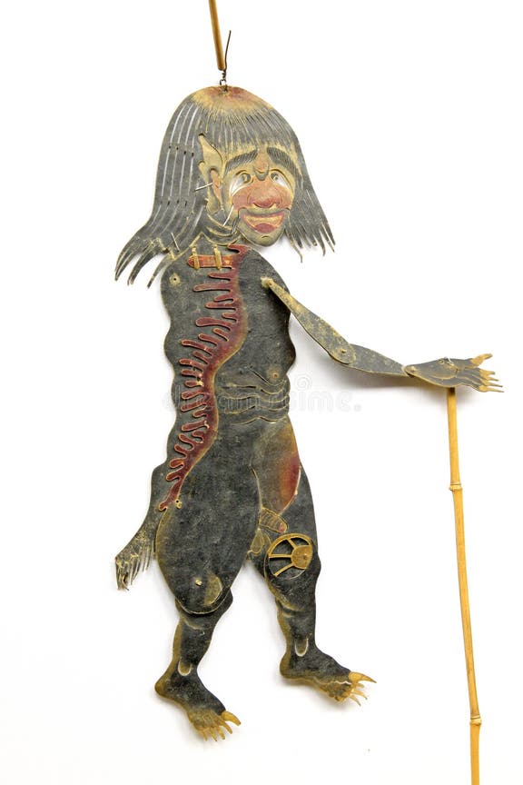 Shadow Play Puppet Props -- Character Stock Image - Image of drama ...