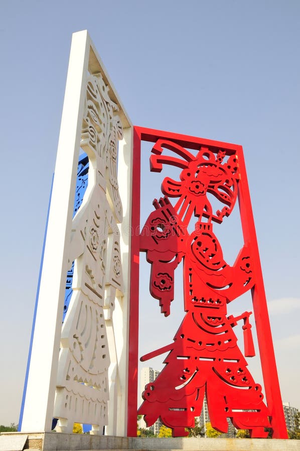 Shadow play statue stock photo. Image of still, folk - 355336214