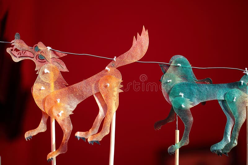 Shadow play stock image. Image of cultural, figure, folk - 37439327