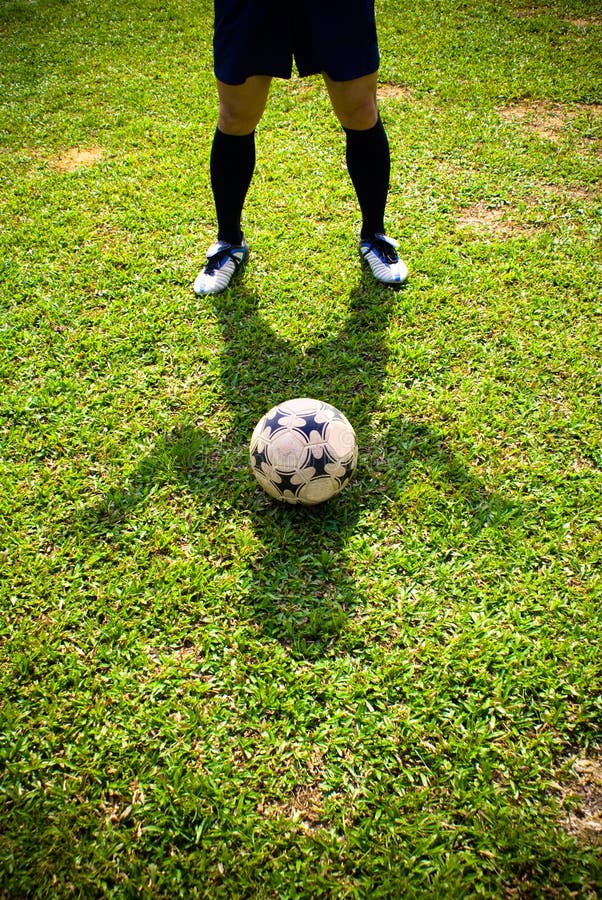 Shadow Player stock photo. Image of football, green, court - 5592196
