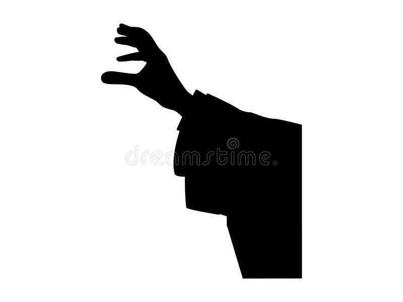 Shadow of a Priest`s Arm Saint Stock Vector - Illustration of child ...