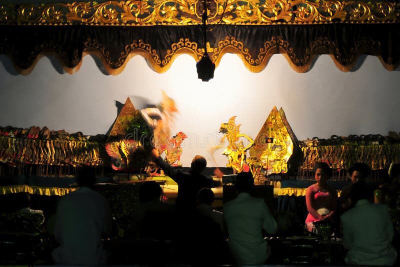 Shadow Puppet Performance at Night Editorial Photography - Image of ...