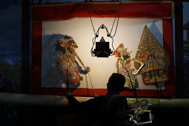 Shadow Puppet Performances Typical of Central Java and Yogyakarta. Editorial Photography - Image ...