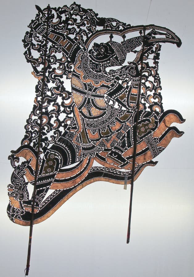 Shadow puppet of Thailand stock image. Image of buddhism - 38304303