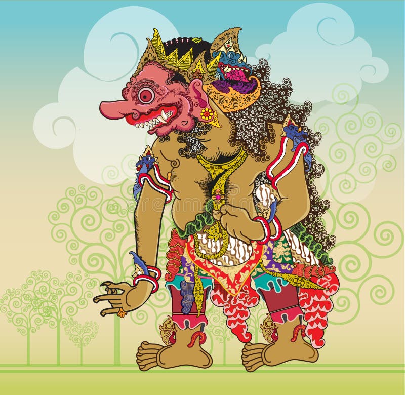 Wayang Vector, Modifications Puntadewa Character Stock Vector ...